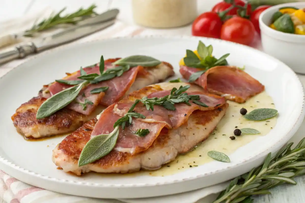 Vitela Saltimbocca Alla Romana Saltimbocca Alla Romana; Folhas De